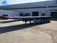 China Q345 50 Tons 4 Axle 40FT Container Flatbed Semi Trailer for sale