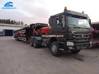 China 12Pcs Tire 60 Ton Q345 Low Flatbed Trailer With ABS Brake for sale