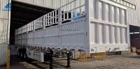 China Q345 3 Axle 60 Ton Fence Semi Trailer for Cropper Transport with Container Lock for sale