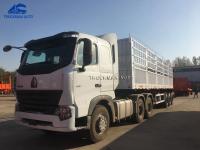 China 600mm Side Wall Flatbed Cargo Trailer With WABCO Brake for sale
