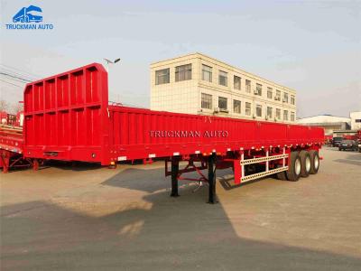 China 3x13 Tons Axles Q345 Side Wall Semi Trailer For Container for sale