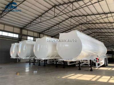 China 40000 Liter Fuel Tank Trailer Single Point Suspension Axle 16 Ton Capacity for sale