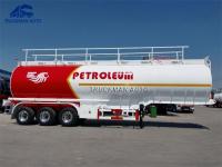 China 45000 Liter Oil Fuel Tank Semi Trailer 6 Compartments 3 Axle Carbon Steel for sale