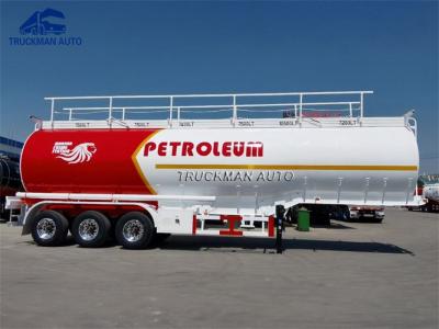 China 45000 Liter Oil Fuel Tank Semi Trailer 6 Compartments 3 Axle Carbon Steel for sale