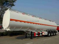 China 4 Axles 54000 Liter Oil Tanker Trailer 54m3 6 Compartment Fuel Transport for sale