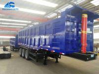 China 35m3 Cargo Box Tipper Semi Trailer HYVA Lifting System for sale