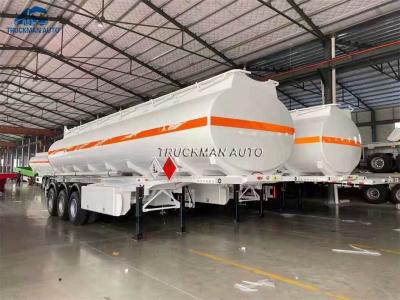 China 3 Axle 45000 Liter Oil Tank Semi Trailer with Mechanical Suspension for sale