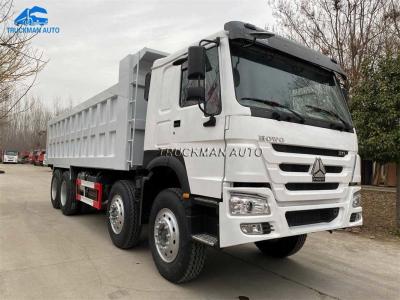 China Used SINOTRUK HOWO 8x4 40 Ton Tipper Truck 375HP 7300mm Cargo Box for Construction for sale