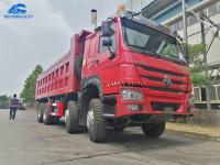 China Sinotruk Howo 8x4 Dump Truck 371HP 40-50 Ton Capacity with Top Warning Light for sale
