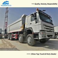 China SINOTRUK HOWO 371HP 50 Ton 8x4 Heavy Duty Dump Truck U Shape Bucket Mining for sale