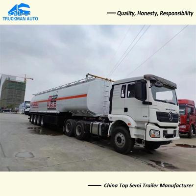 China 54,000 Liters 4 Axle Oil Tank Trailer Fuel Tanker Semi Trailer for Guinea for sale