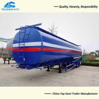 China 40000 Liter Fuel Tanker Trailer 13 Tons Axle 4 Compartments Carbon Steel for sale