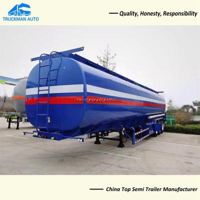 China 40000 Liter Fuel Tanker Trailer 13 Tons Axle 4 Compartments Carbon Steel for sale