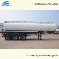 China 30000 Liter Oil Tanker Trailer 3 Axle FUWA 13 Tons Carbon Steel Chemical Liquid Transport for sale