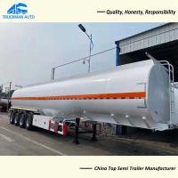 China 4 Axle 54m3 54000L Fuel Tank Trailer 6 Compartment for Ghana for sale