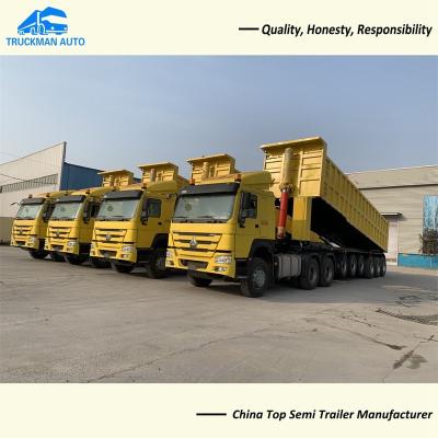 China 6 Axle 40m3 Dump Semi Trailer For Ghana for sale