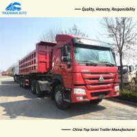 China 3 Axle 35m3 70 Tons Tipper Semi Trailer For Sand Limestone for sale