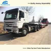 China 3 Axle 70 Tons Lowbed Semi Trailer Mechanical For Senegal for sale