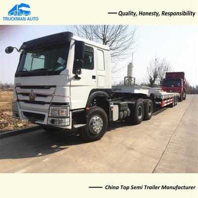 China 3 Axle 70 Tons Lowbed Semi Trailer Mechanical For Senegal for sale