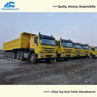 China 45 Cubic Meter 9 Axle Dump Tipper Trailer Truck 70 Tons Loading for sale