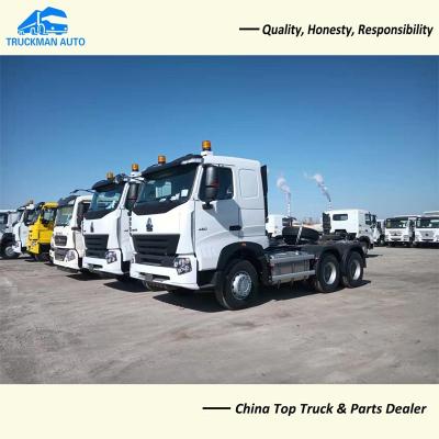 China SINOTRUK HOWO A7 420HP Trailer Truck Head 102km/h 600L Fuel Tank for sale