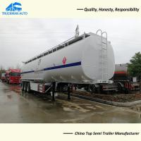 China 3 Axle 40000 Liter Carbon Steel Fuel Tanker Trailer 4 Compartments for sale