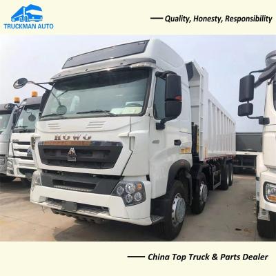 China SINOTRUK HOWO T7H 50 Ton 12 Wheel Tipper Truck Dump Truck 420HP 31.5m3 for sale