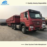 China Three Axle 50000kg Side Wall Semi Trailer Q355 Material for sale