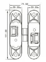 China High Performance 3D Adjustable Concealed Hinges Adjusting Hidden Hinges for sale