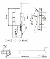 China High Performance 3D Adjustable Concealed Hinges Adjusting Hidden Hinges for sale