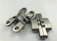 China Satin Nickel Concealed Invisible Hinges For Wardrobe Door Cupboard Door for sale