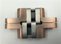 China Antique Copper Heavy Duty Invisible Hinge For 30mm Thick Interior Wooden Door for sale