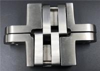 China Heavy Duty Stainless Steel Concealed Hinges With Wide Stronger Connecting Arms for sale