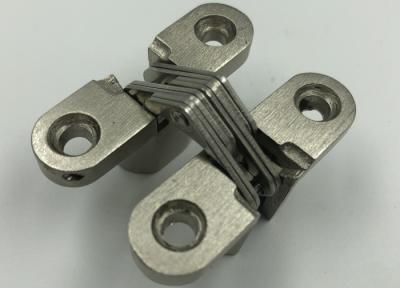 China Mini Wooden Box SOSS Invisible Hinge Satin Nickel 180 Degree 13x45x9mm for sale