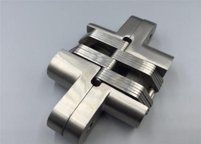 China Self Closing Mortise Mount 180 Degree Hidden Hinge Stainless Steel With Spring Inside for sale