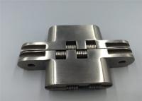 China Self Closing Mortise Mount 180 Degree Hidden Hinge Stainless Steel With Spring Inside for sale