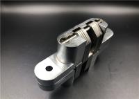 China Spring Closing Heavy Duty Concealed Hinges For Doors Satin Chrome 90° Location for sale