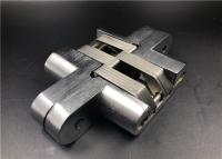 China Spring Closing Heavy Duty Concealed Hinges For Doors Satin Chrome 90° Location for sale