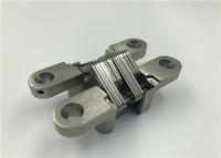 China Mini Cross Hidden Door Hinges Satin Nickel For Cupboard Wardrobe Door for sale