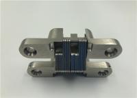 China Mini Cross Hidden Door Hinges Satin Nickel For Cupboard Wardrobe Door for sale