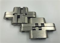 China Mini Cross Hidden Door Hinges Satin Nickel For Cupboard Wardrobe Door for sale