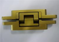 China Chrome Painted / Gold Painted 3D Adjustable Concealed Hinge 135x18x21 mm for sale