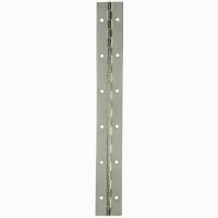 China Indoor Door Long Continuous Piano Hinge Brass Face Mounted With Removeable Pin for sale