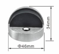 China High Feet Ball Type Zamak Interior Door Stops Half Round Door Stopper for sale