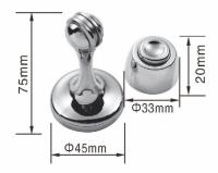 China Casting Stainless Steel Interior Door Stops , Magnetic Steel Door Stopper for sale