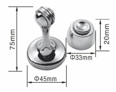 China Casting Stainless Steel Interior Door Stops , Magnetic Steel Door Stopper for sale