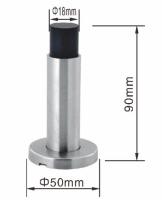 China Stainless Steel Commercial Grade Door Stops Door Mounted Tubular 50x90 mm for sale