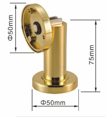China Round Magnetic Catchinterior Door Stops Zinc Alloy Body Mounted On Wall Door for sale