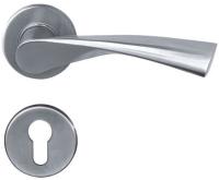 China 304 Stainless Steel External Door Handles , Casting Solid Ss Door Handles for sale
