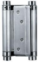China Satin Stainless Steel Square Door Hinges Double Action Spring Door Hinge for sale